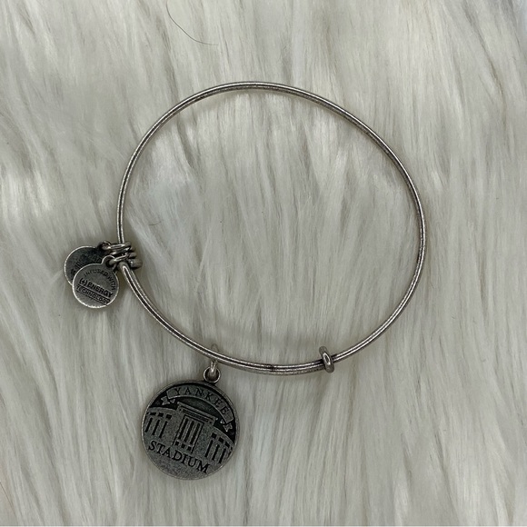 Alex and Ani | Jewelry | Alex And Ani Rafaelian Silver Yankee Stadium Charm Bangle Bracelet ...